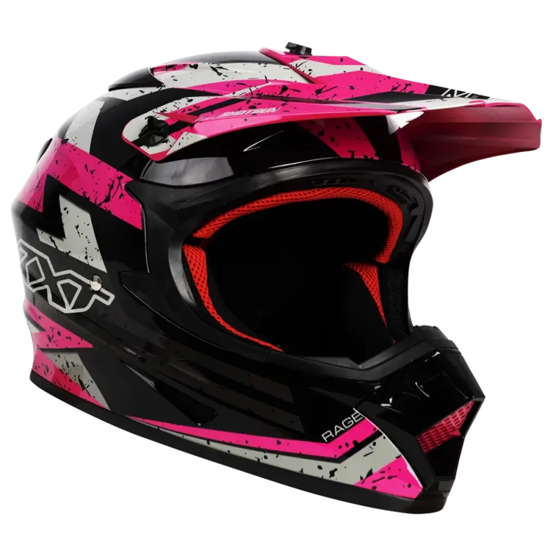 RXT Sector Rage Full Face Helmet| Gloss Black/Magenta – Urban Wheelz